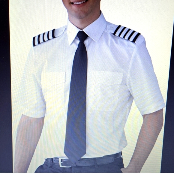 Van Heusen | Shirts | The Aviator By Van Heusen Pilots Uniform Shirt ...